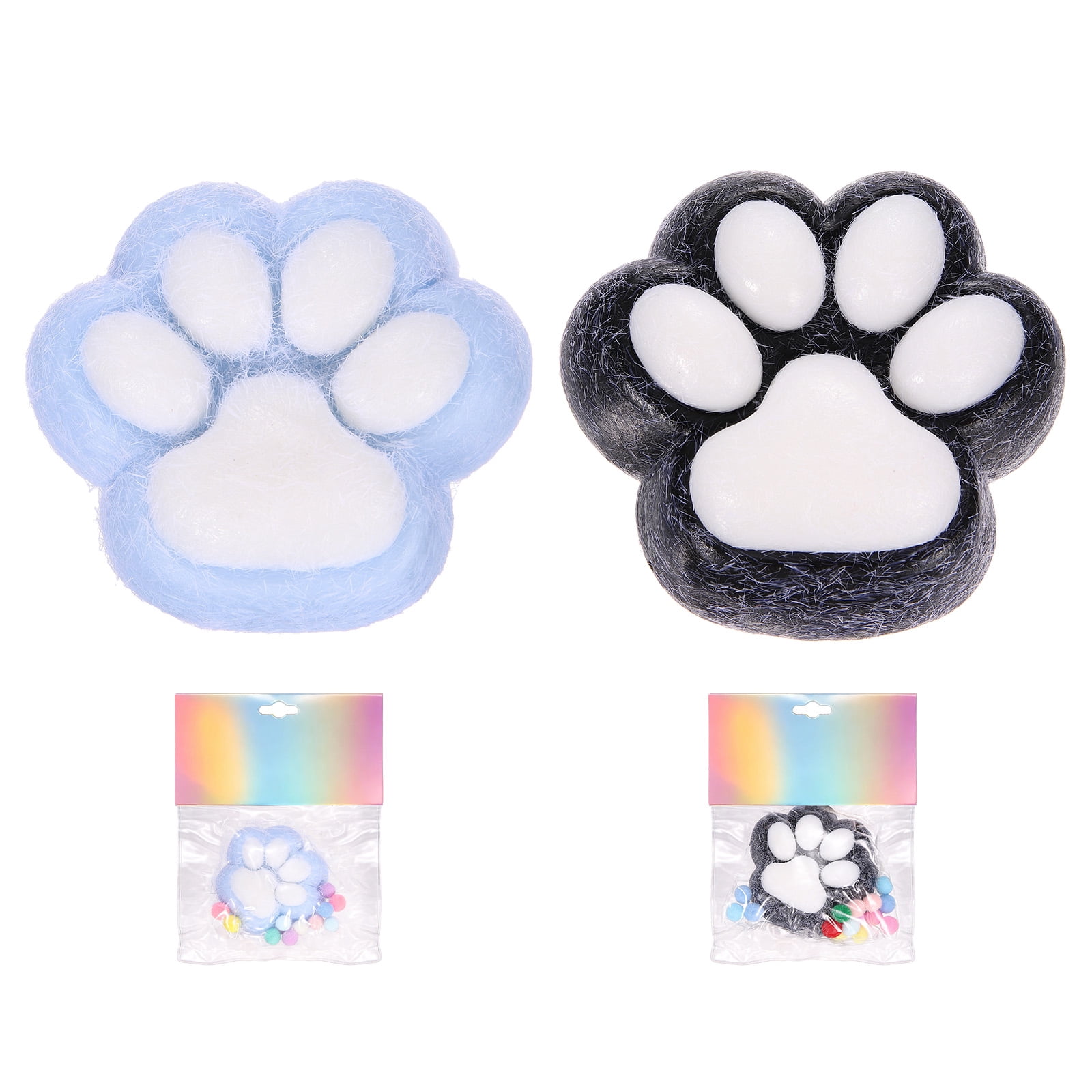 3 Inch Cat Paw Squeeze Toy, Cute Cat Paw Sensory Toy Soft Funny Fidget ...
