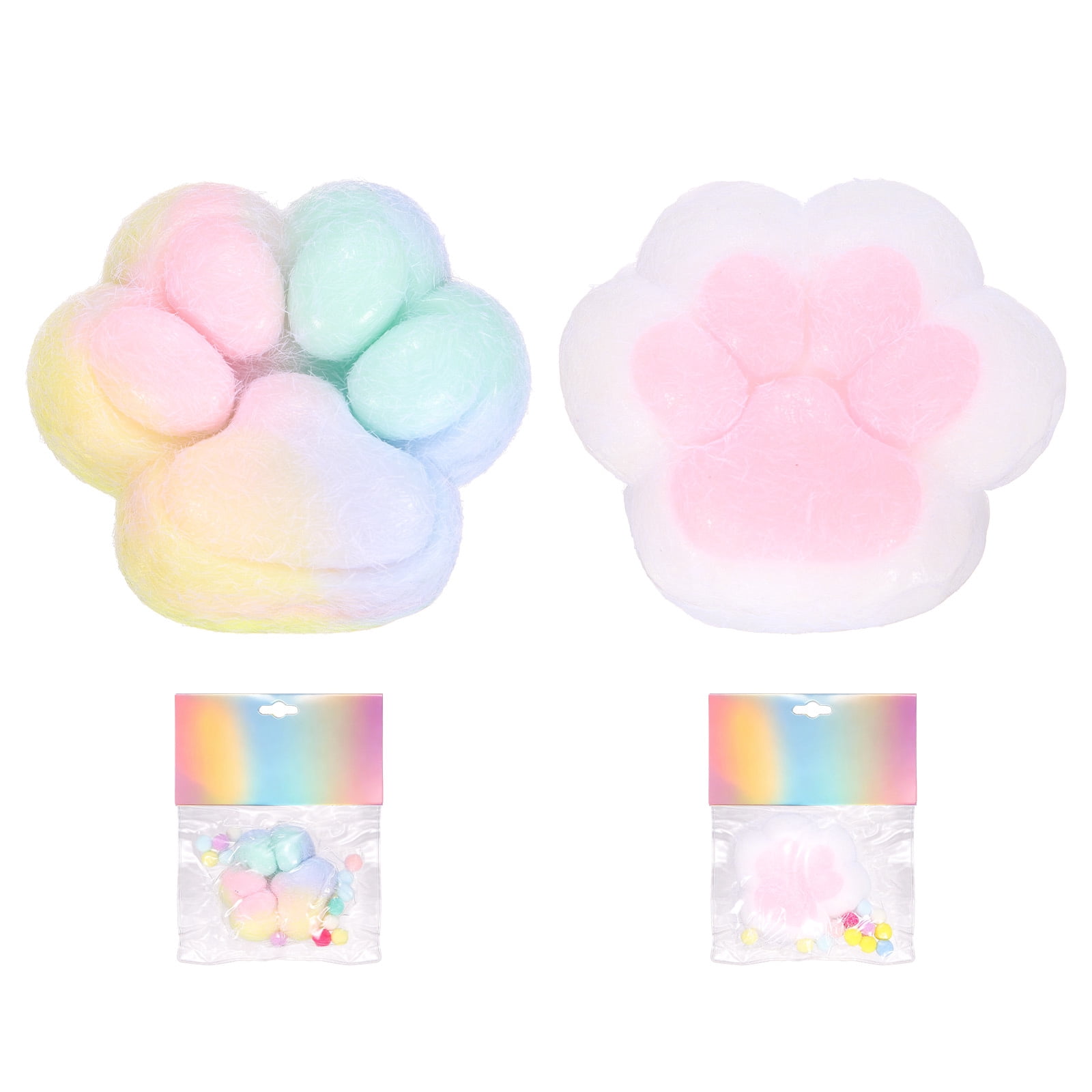 3 Inch Cat Paw Squeeze Toy, Cute Cat Paw Sensory Toy Soft Funny Fidget ...