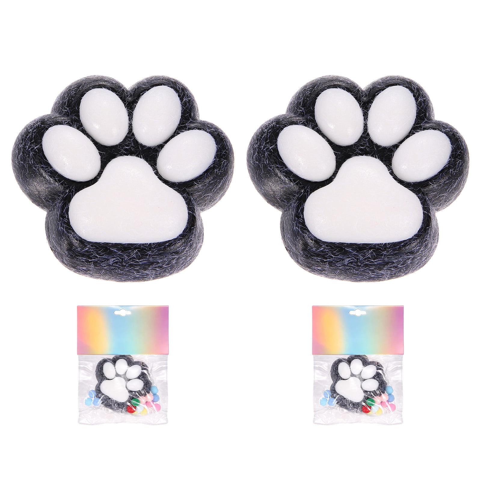 3 Inch Cat Paw Squeeze Toy, Cute Cat Paw Sensory Toy Soft Funny Fidget ...