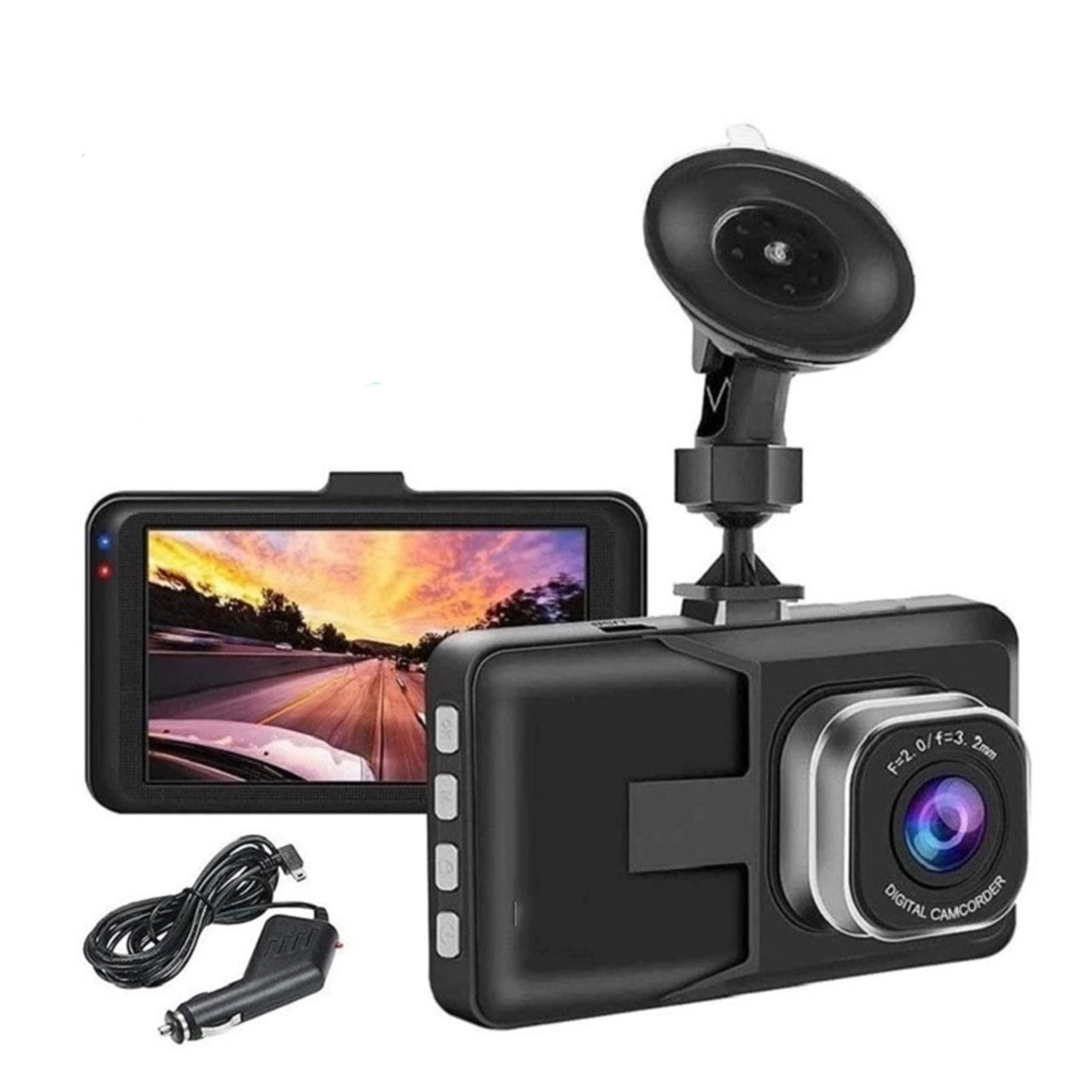 3 Inch Dash Cam Car DVR Video Recorder HD 1080P Cycle Recording Night ...