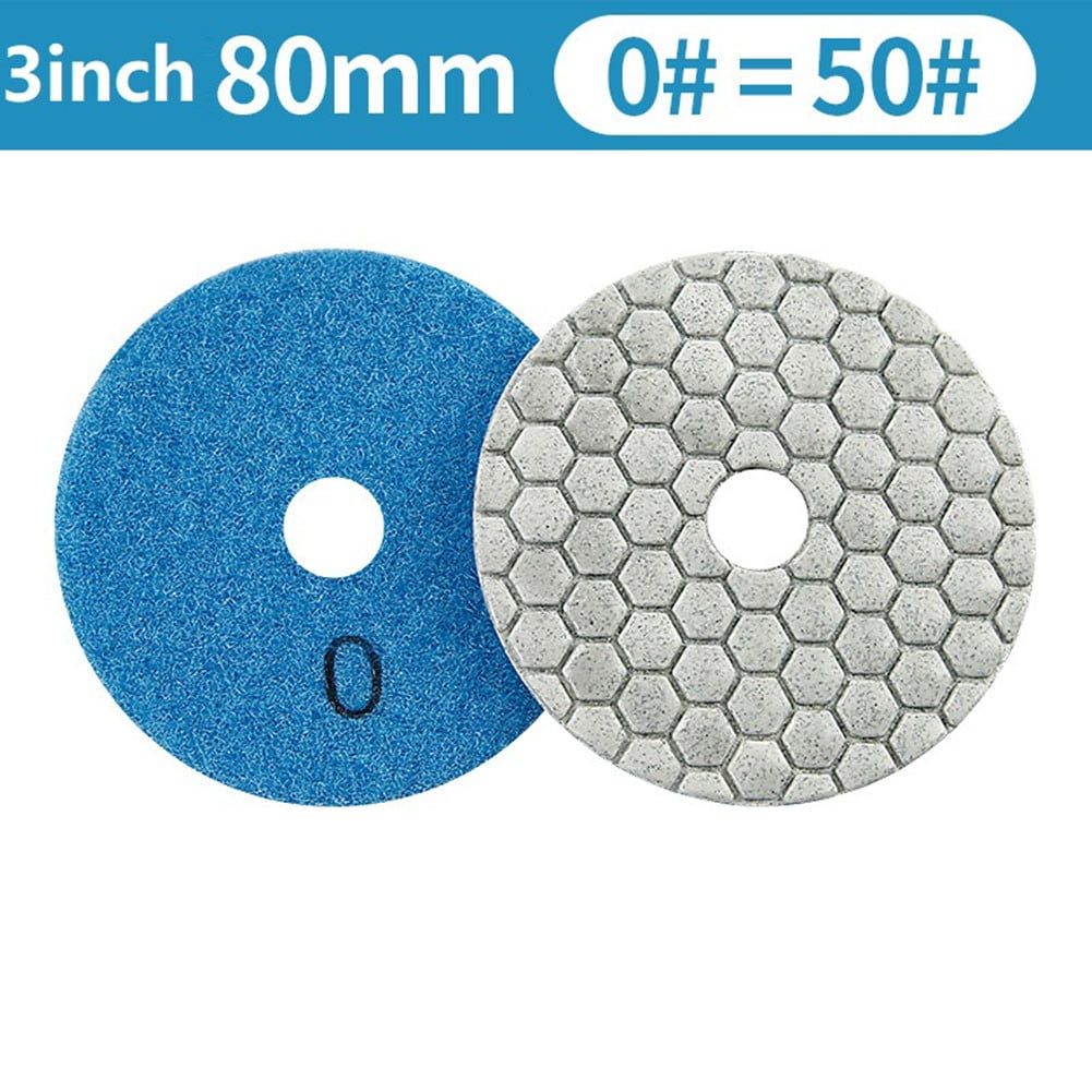 3 Inch Diamond Polishing Pads Dry And Wet Buff Disc For Sanding Marble ...