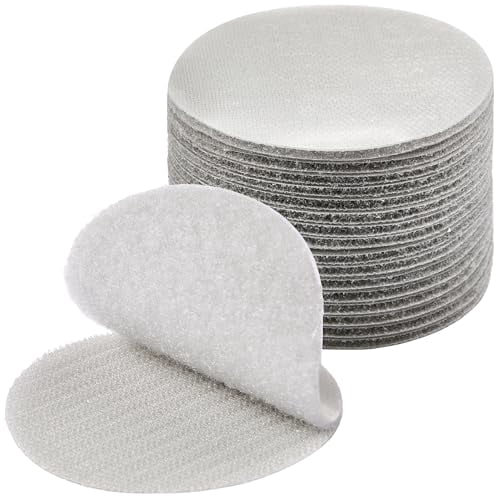 (3 Inch Dots, 16 Sets) Round Stick On for Fabric Circles, No Sew Sticky ...