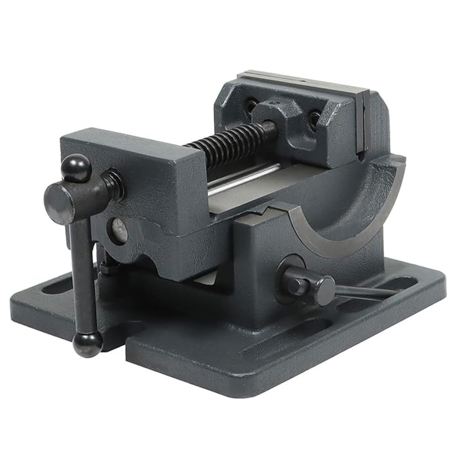 3 Inch Drill Press Vise, Cradle Style Angle Vise 0-90 Degree Swivel ...