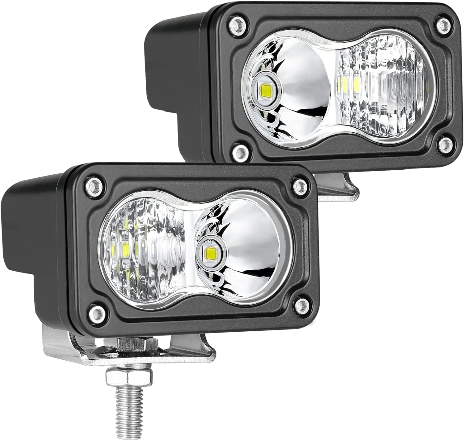 3 Inch Driving Lights 2Pcs 40W LED Pod Light Off Road Spot Light Bar ...