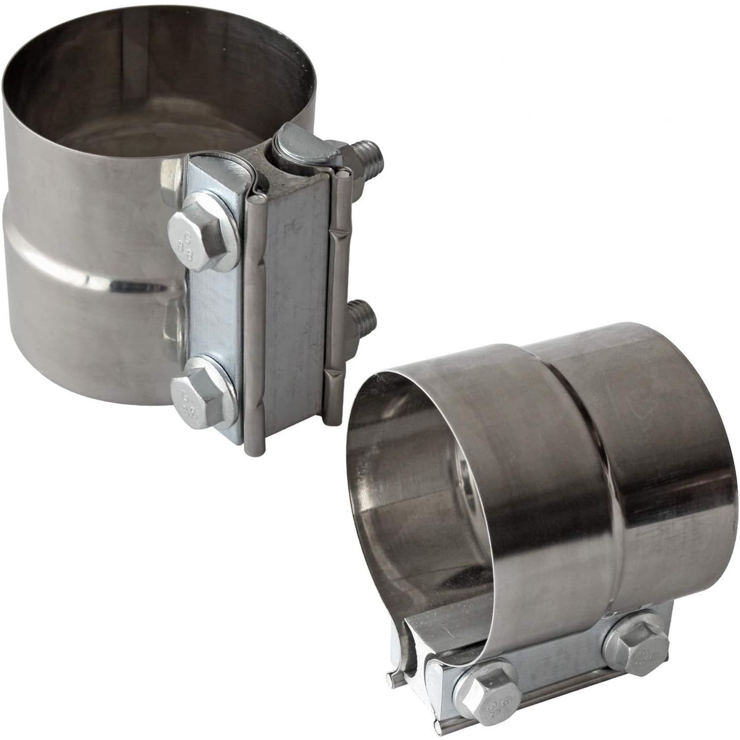 3" Inch Exhaust Clamps Stainless Steel Muffler Band Clamp for 3" Inner ...