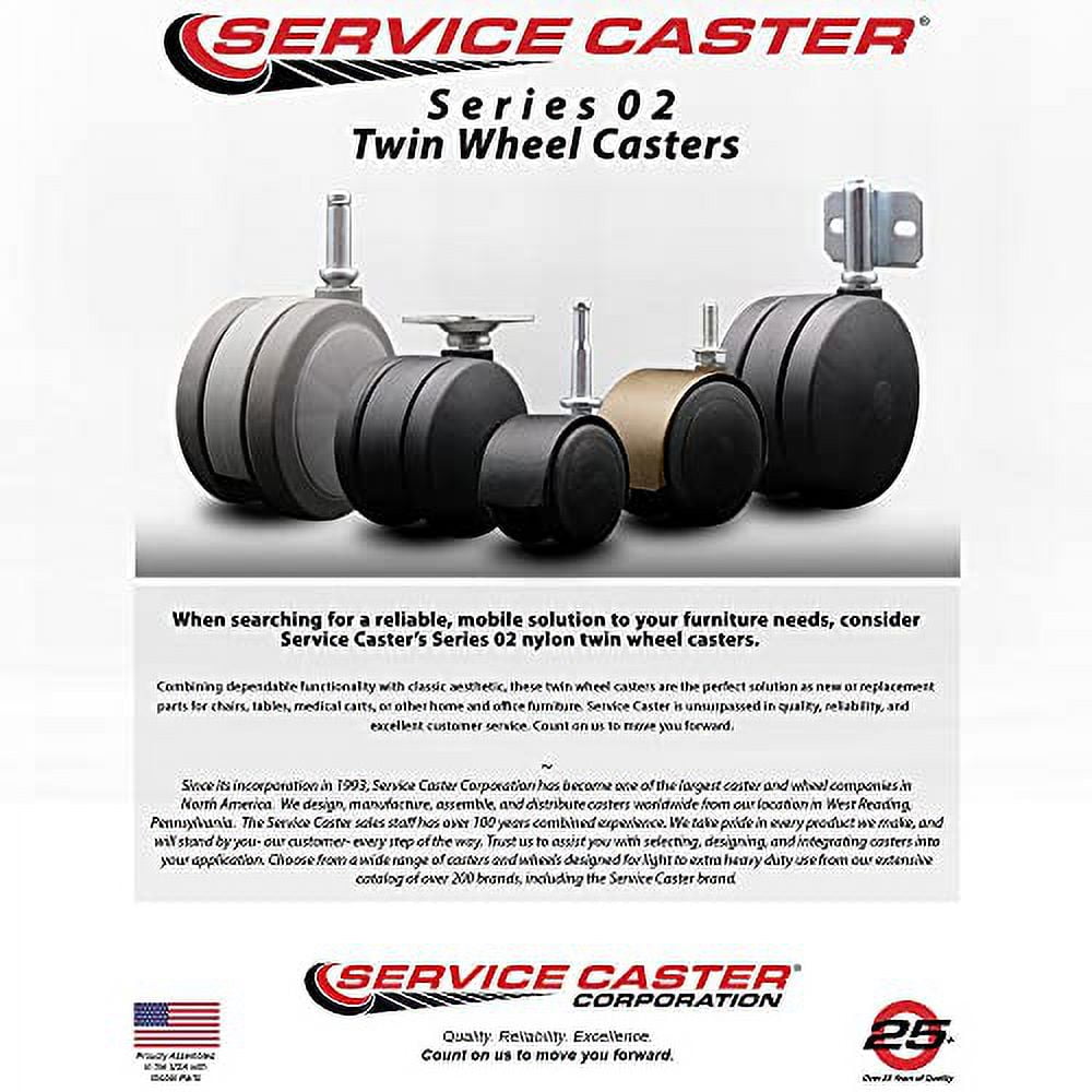 3 Inch Extra Large Heavy Duty Floor Safe Office Chair Wheels - Gray Non ...