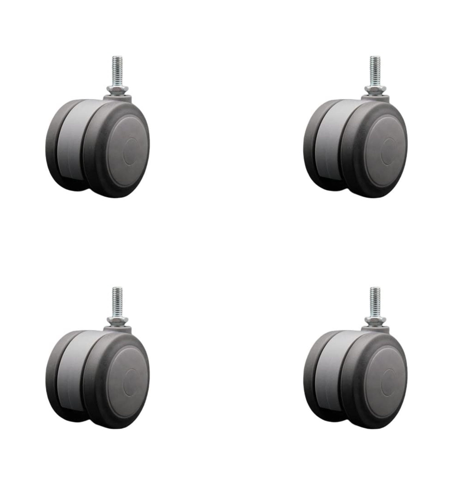 3 Inch Extra Large Heavy Duty Floor Safe Office Chair Wheels - Gray Non ...