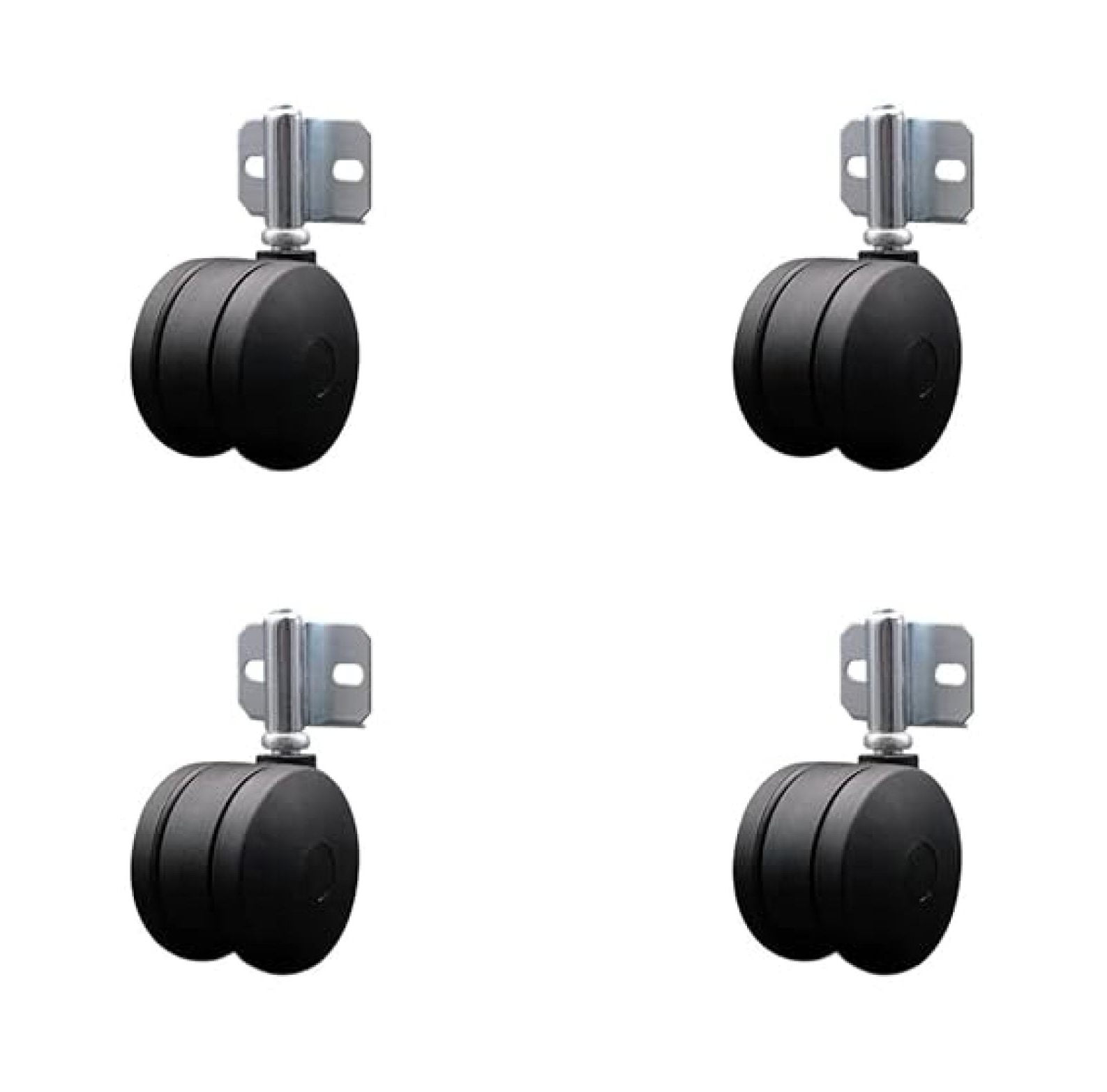 3 Inch Extra Large Heavy Duty Office Chair Wheels - Nylon Twin Wheels ...