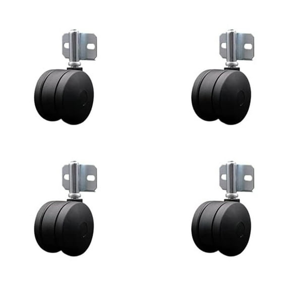 3 Inch Extra Large Heavy Duty Office Chair Wheels - Nylon Twin Wheels ...