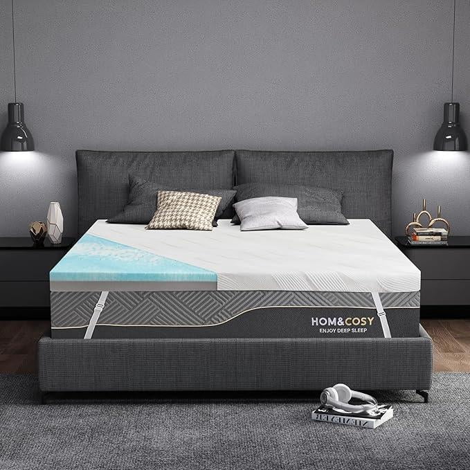 3 Inch Firm Mattress Topper with Ice Silk Cover, Premier Cooling Gel ...