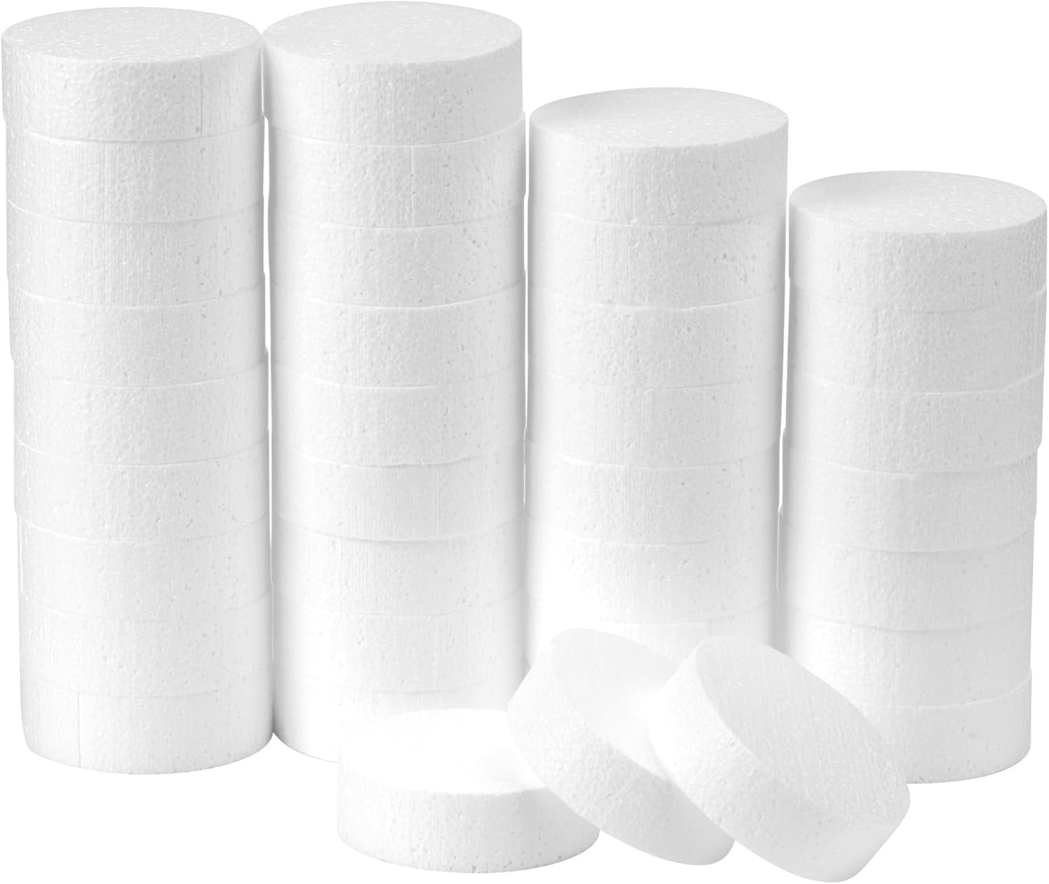 3 Inch Foam Circles for Crafts 36 Pack 1 Inch Thick Round Polystyrene ...