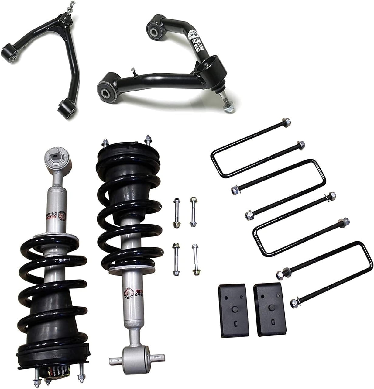 3 Inch Front Lift Struts w/ Rear Blocks and Control Arms Freedom Off ...