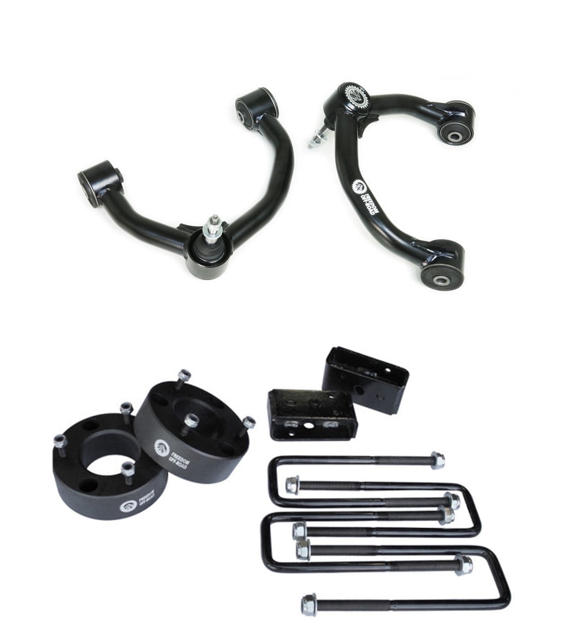 3 Inch Front Strut Spacer/3 Inch Rear Lift Blocks w/ U Bolts and Front ...