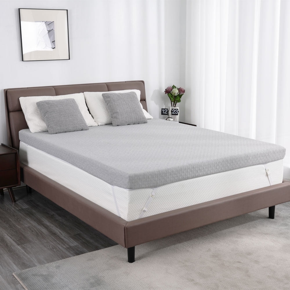 3 Inch Gel Memory Foam Mattress Topper Queen, Cooling Mattress Topper ...