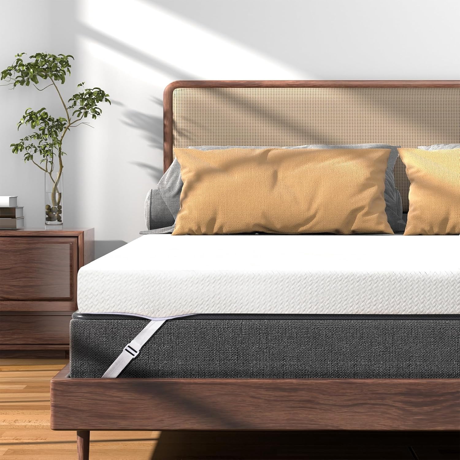 3 Inch Gel Memory Foam Mattress Topper Twin, Cooling Mattress Topper ...