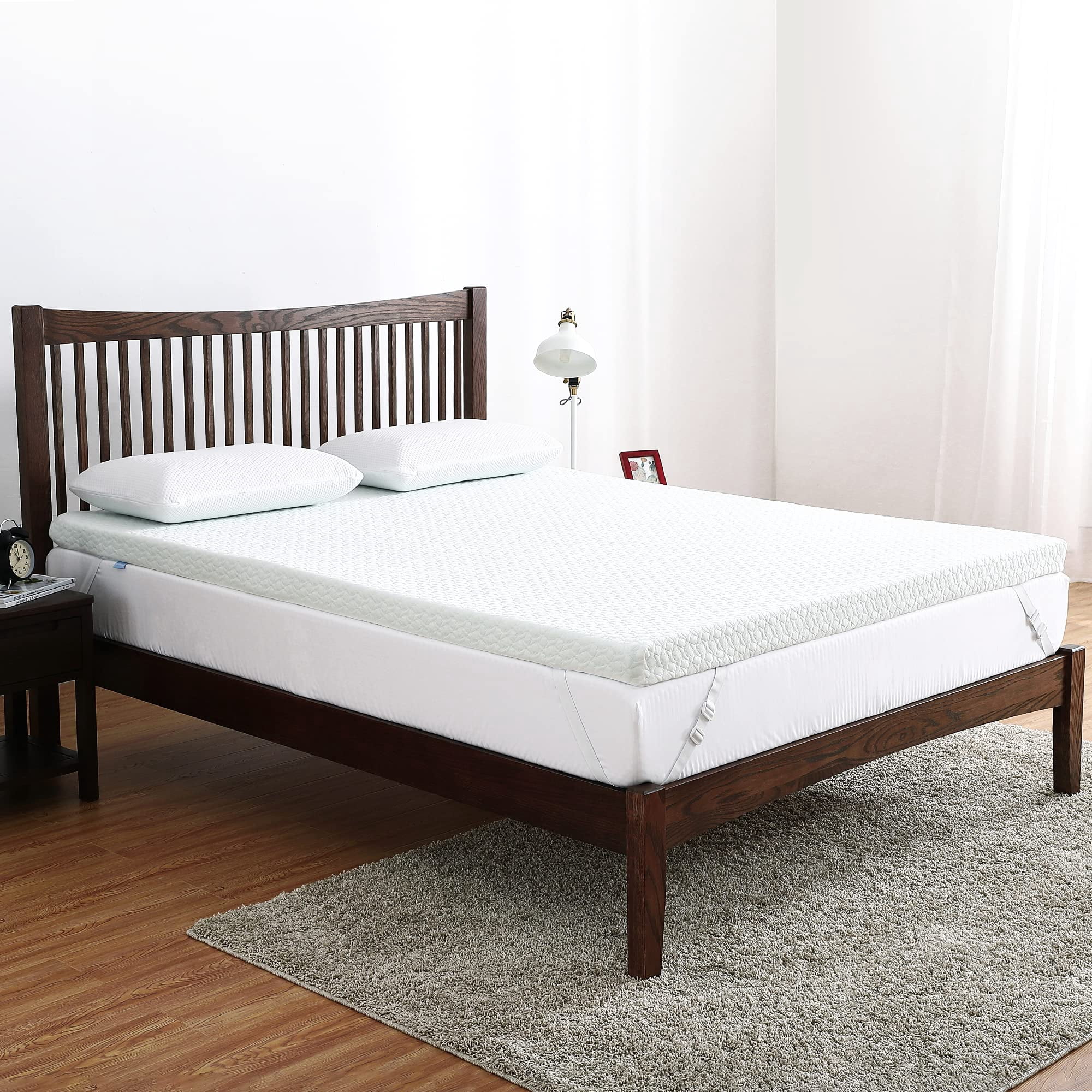 3 Inch Gel Memory Foam Mattress Topper, Ventilated and Breathable, Non ...