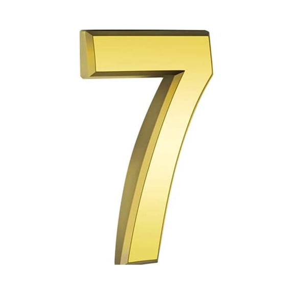 3 Inch Gold Modern House Numbers Mailbox Numbers 0-9 Self-Adhesive ...