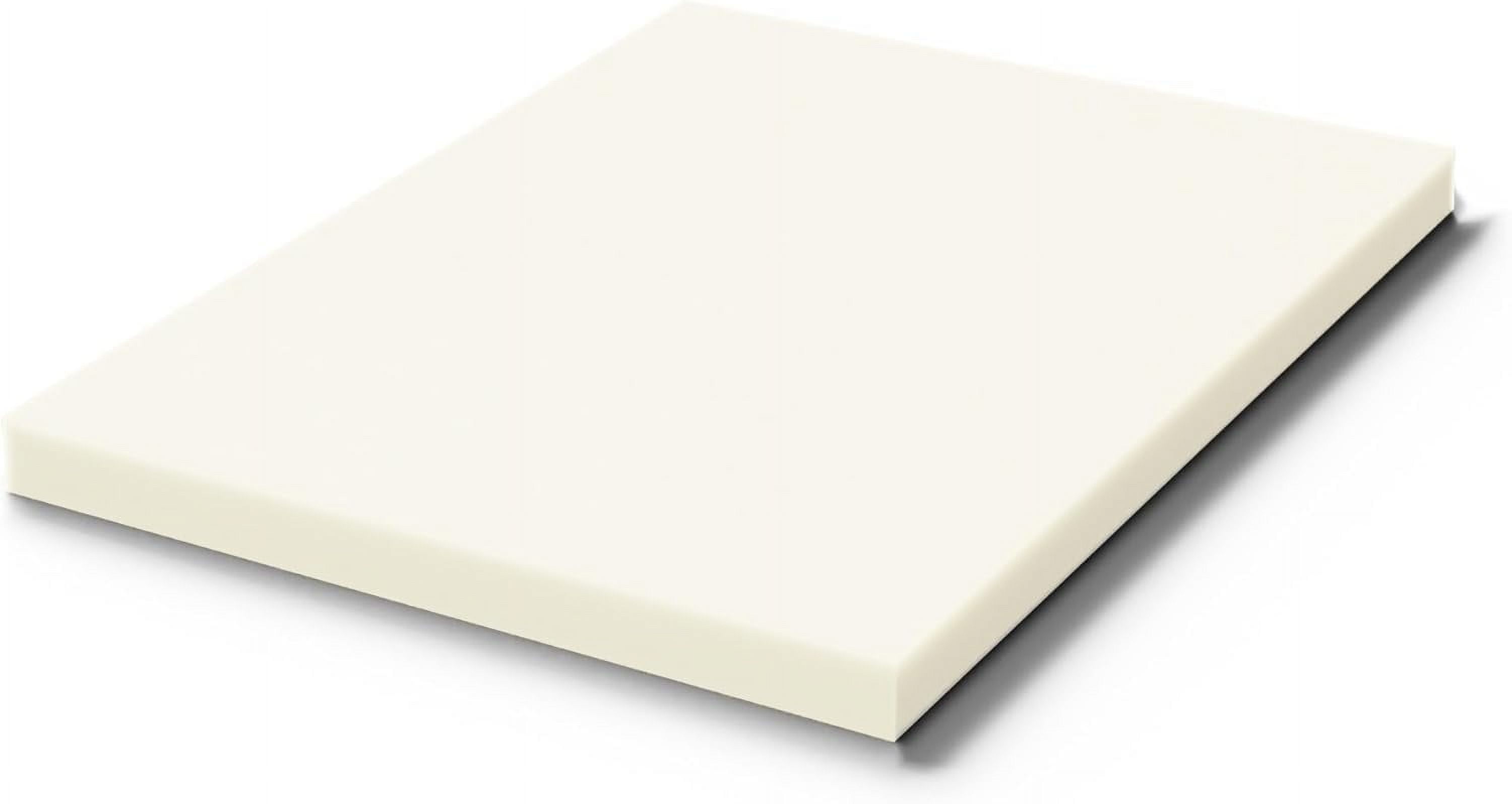 3-Inch High Density Foam Topper,Adds Comfort to Mattress, Queen, Beige ...