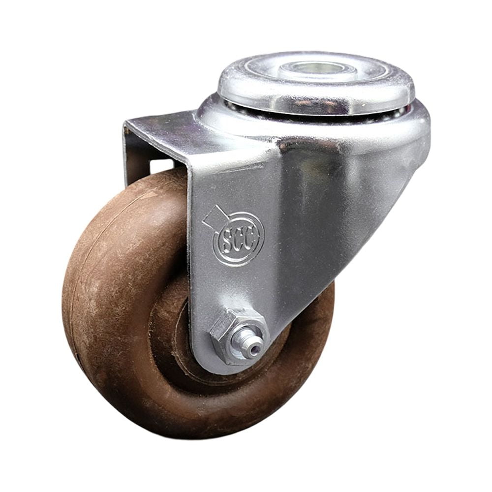 3 Inch High Temp Glass Filled Nylon Wheel Swivel Bolt Hole Caster ...