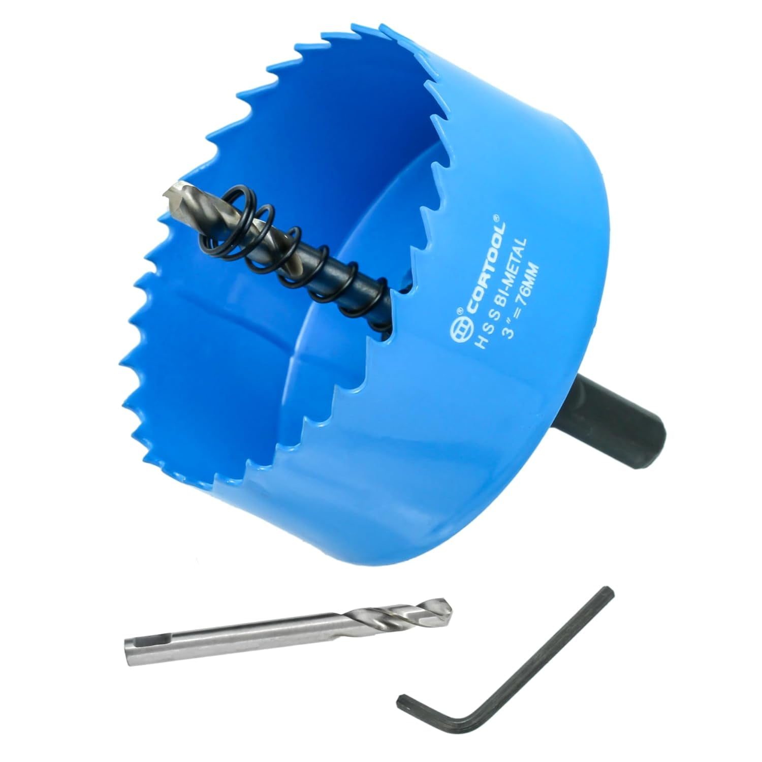3 Inch Hole Saw with Arbor for Metal and Wood Cutting, Bi-Metal Hole ...