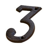 3 Inch House Number, Home Address Number, Vintage Cast Iron Home Number ...