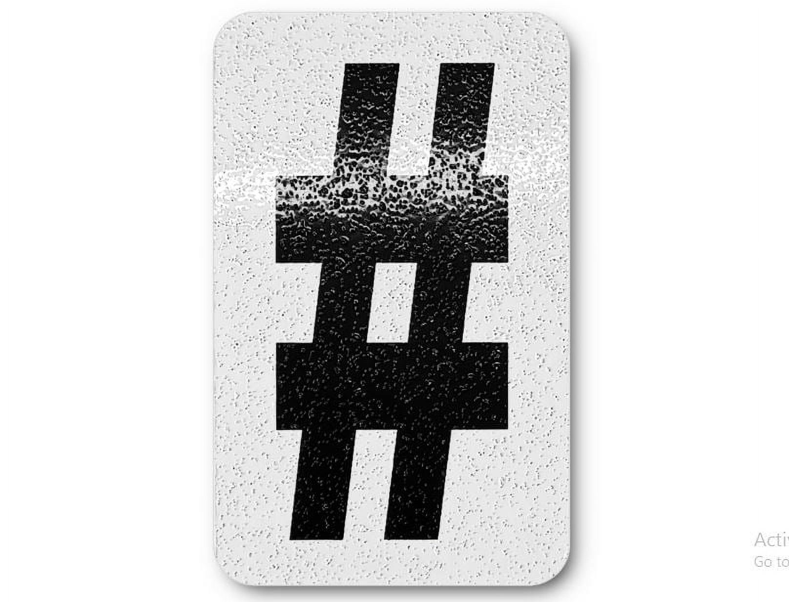 3 Inch Individual Symbols for Mailbox, House, Office, Apartment, Easy ...