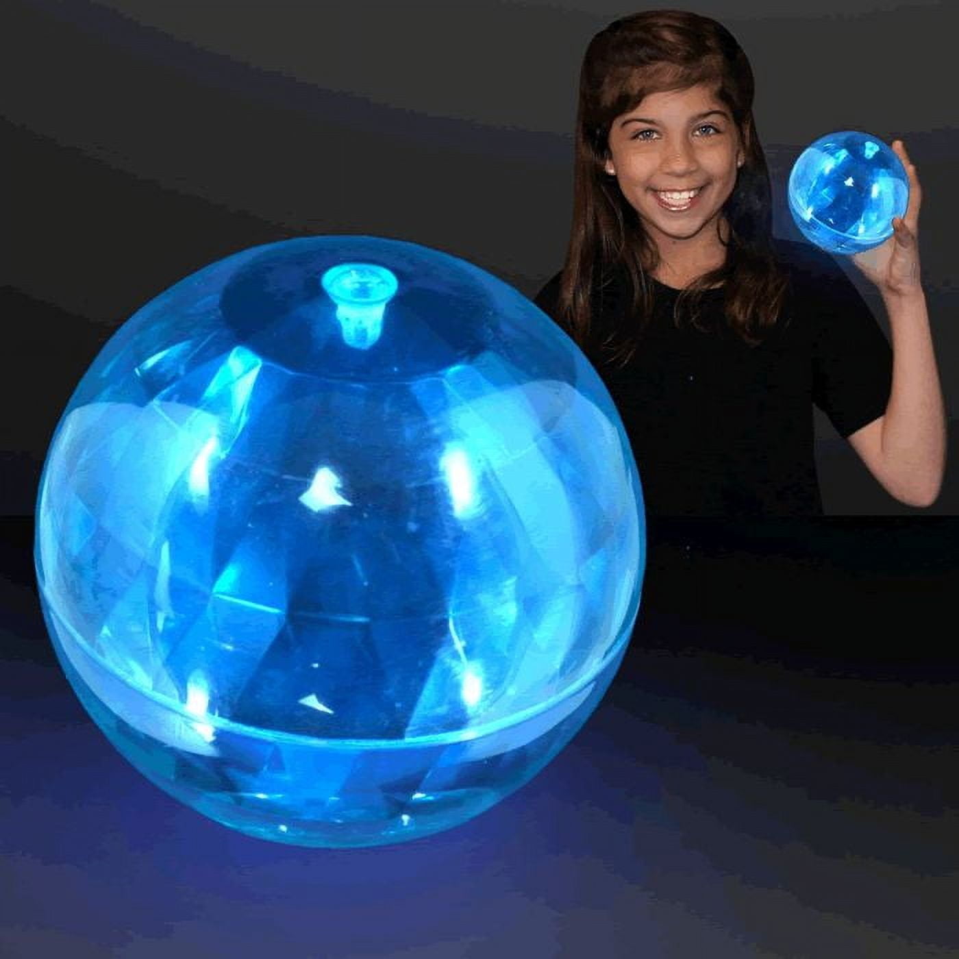3 Inch LED Super Bounce Ball Blue - Walmart.com
