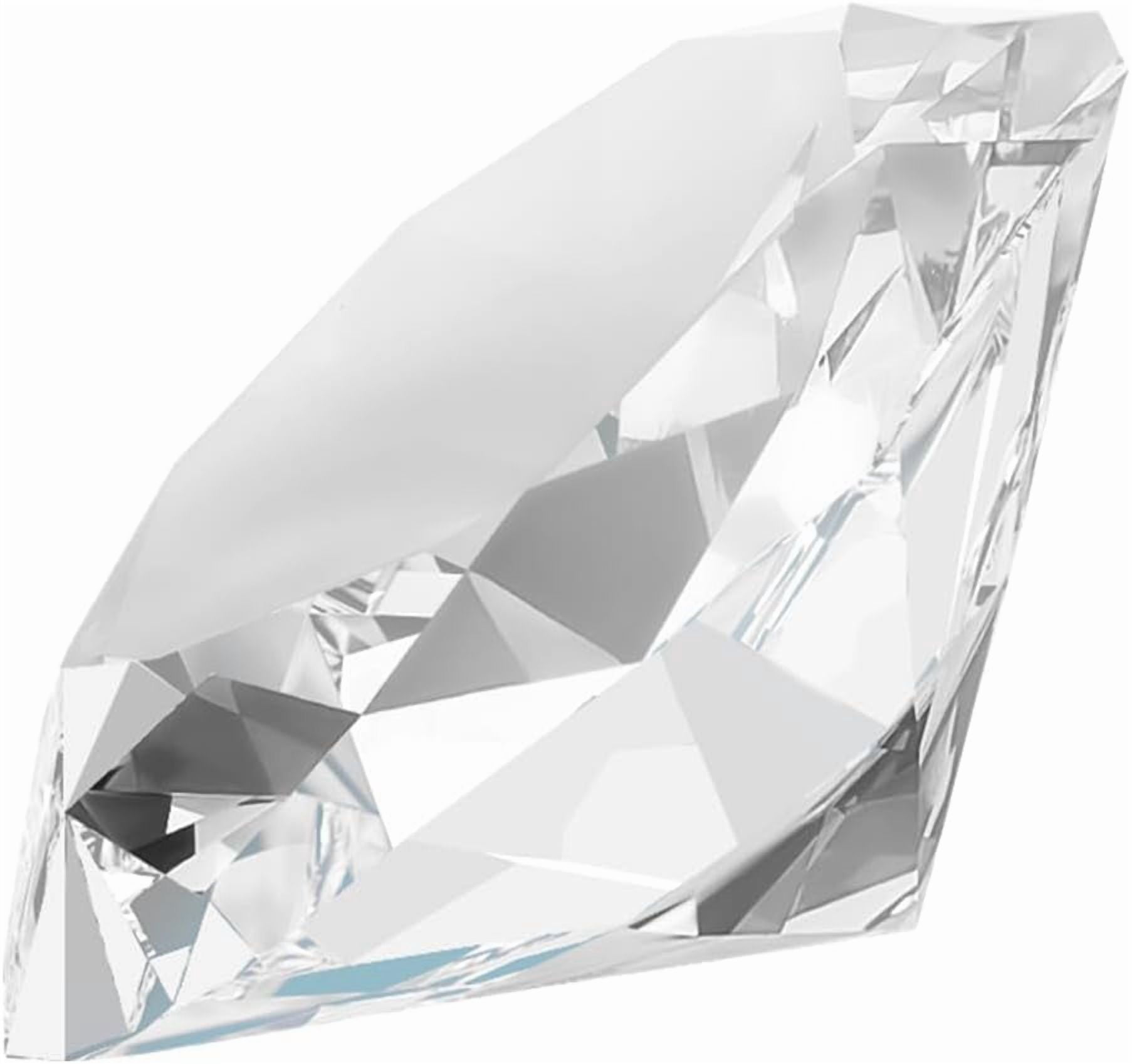 3 Inch Large Glass Diamond Clear Diamond Jewel Paperweight Centerpieces ...