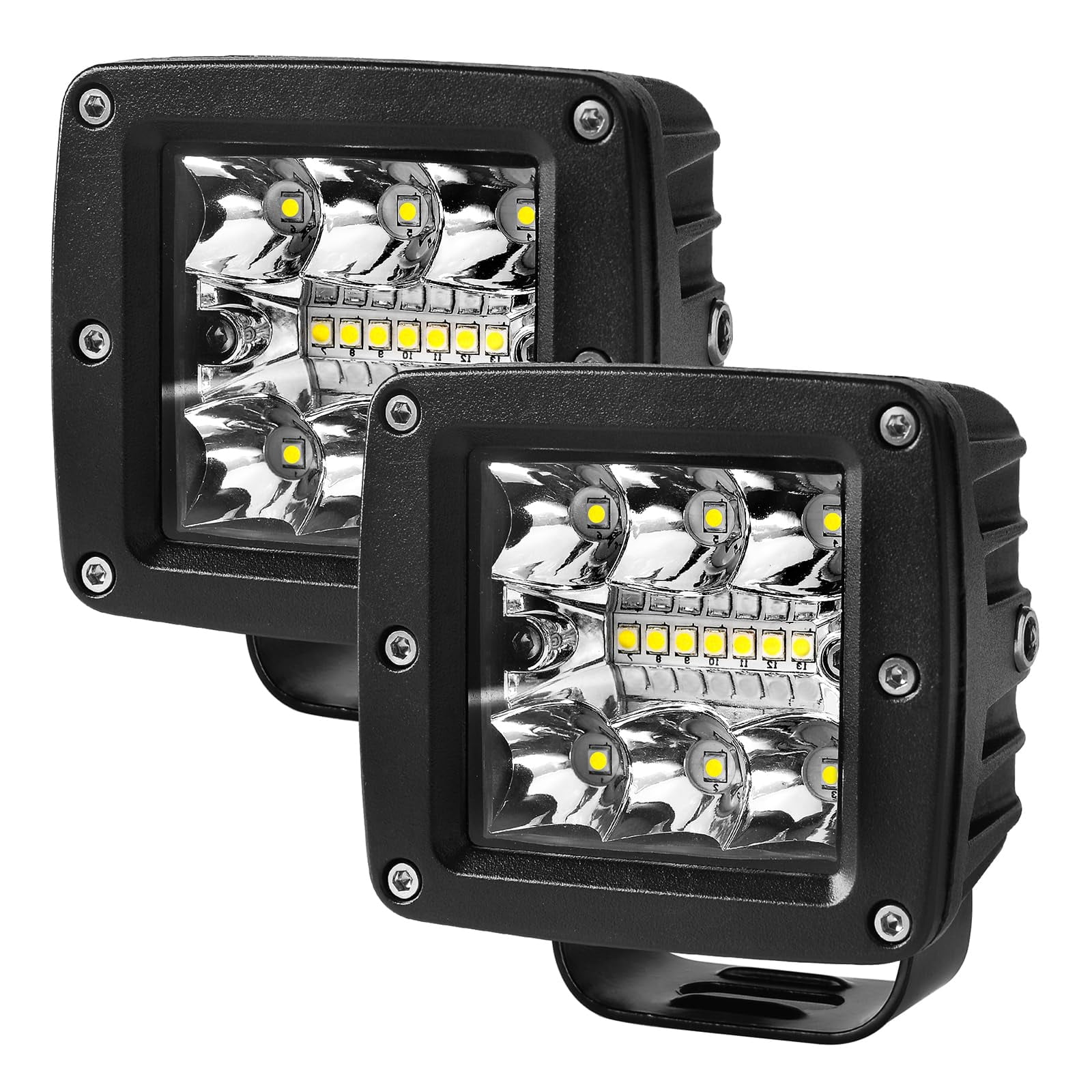 3 Inch Led Pods KEF16 Light Bar - BEAMTRON 36W 3600LM 3"x3" Cubes ...