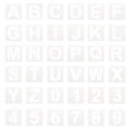 3 Inch Letter Stencils and Numbers, 36 Pcs Alphabet Art Craft Stencils ...