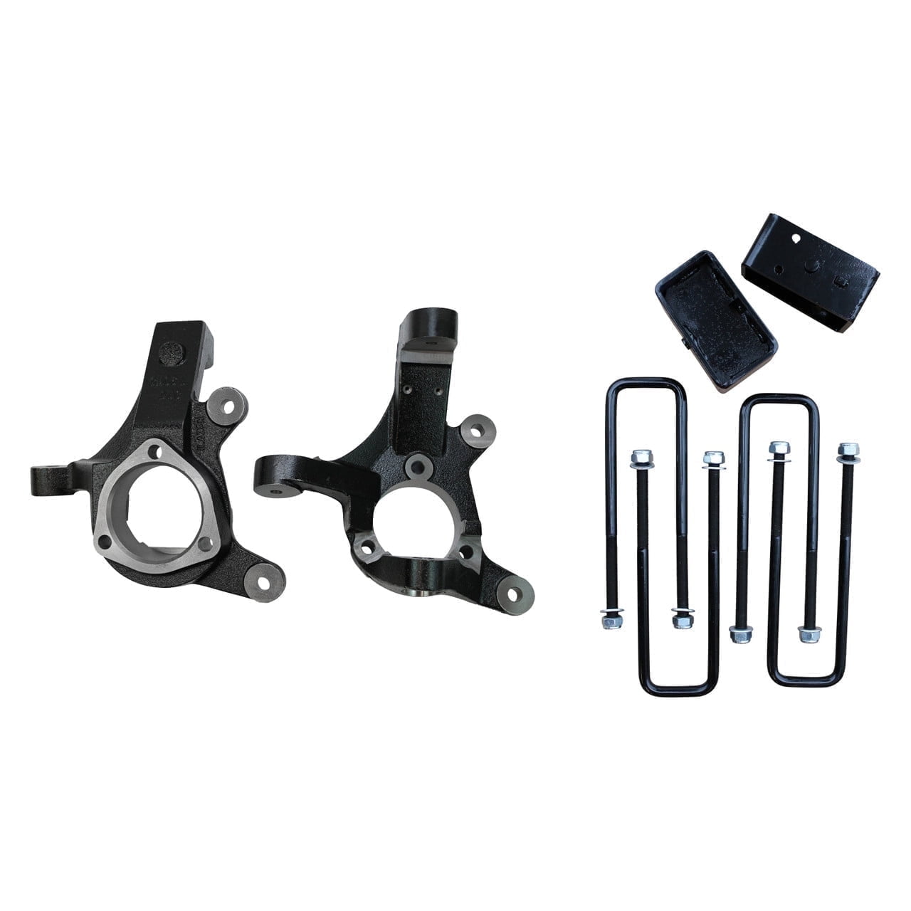 3 Inch Lift Spindles 2 Inch Rear Lift Blocks w/U Bolts 99-06 Silverado ...