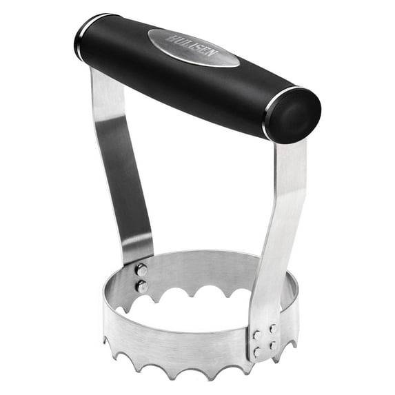 3 Inch Manual Chopper with Serrated Edge, Stainless Steel Handheld ...