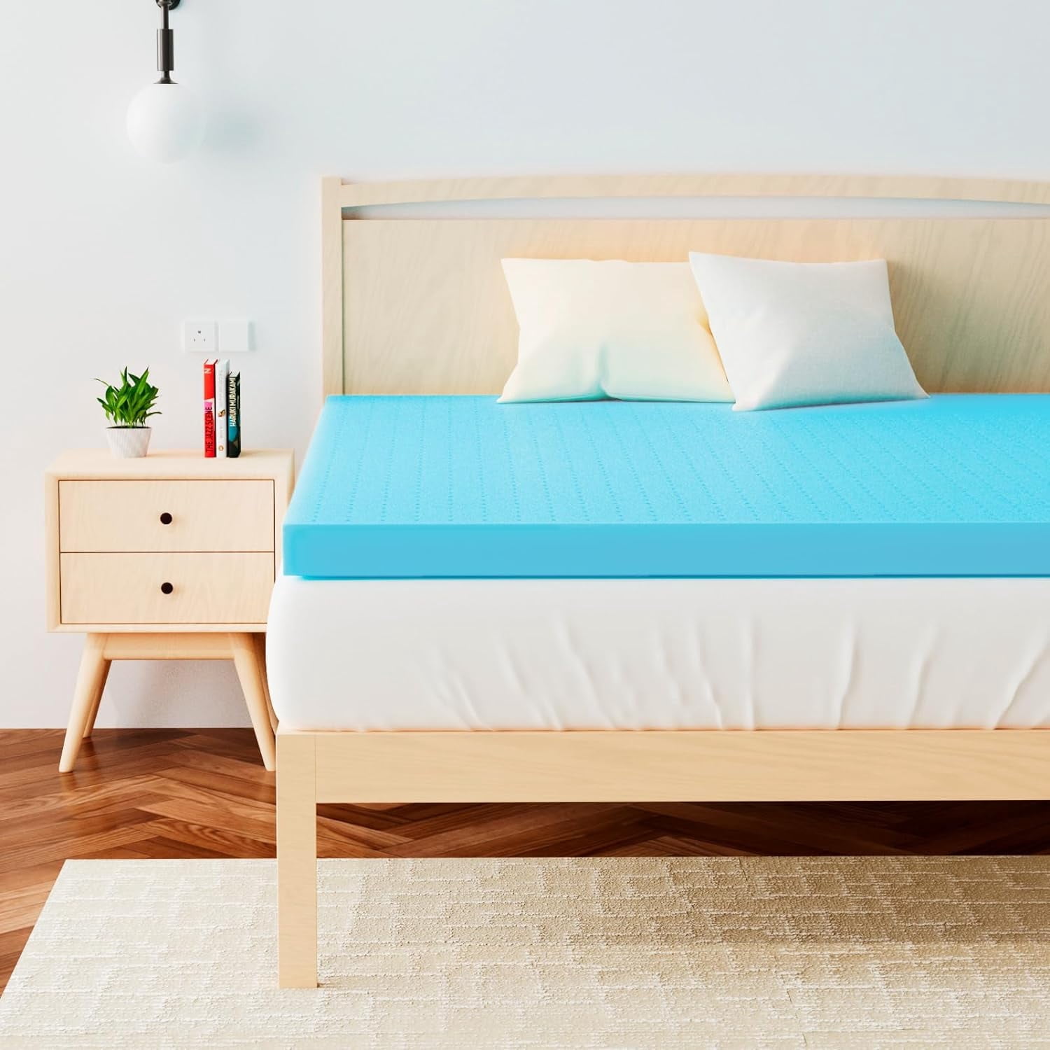 3 Inch Mattress Topper, Airensky Gel Memory Foam Mattress Topper King ...