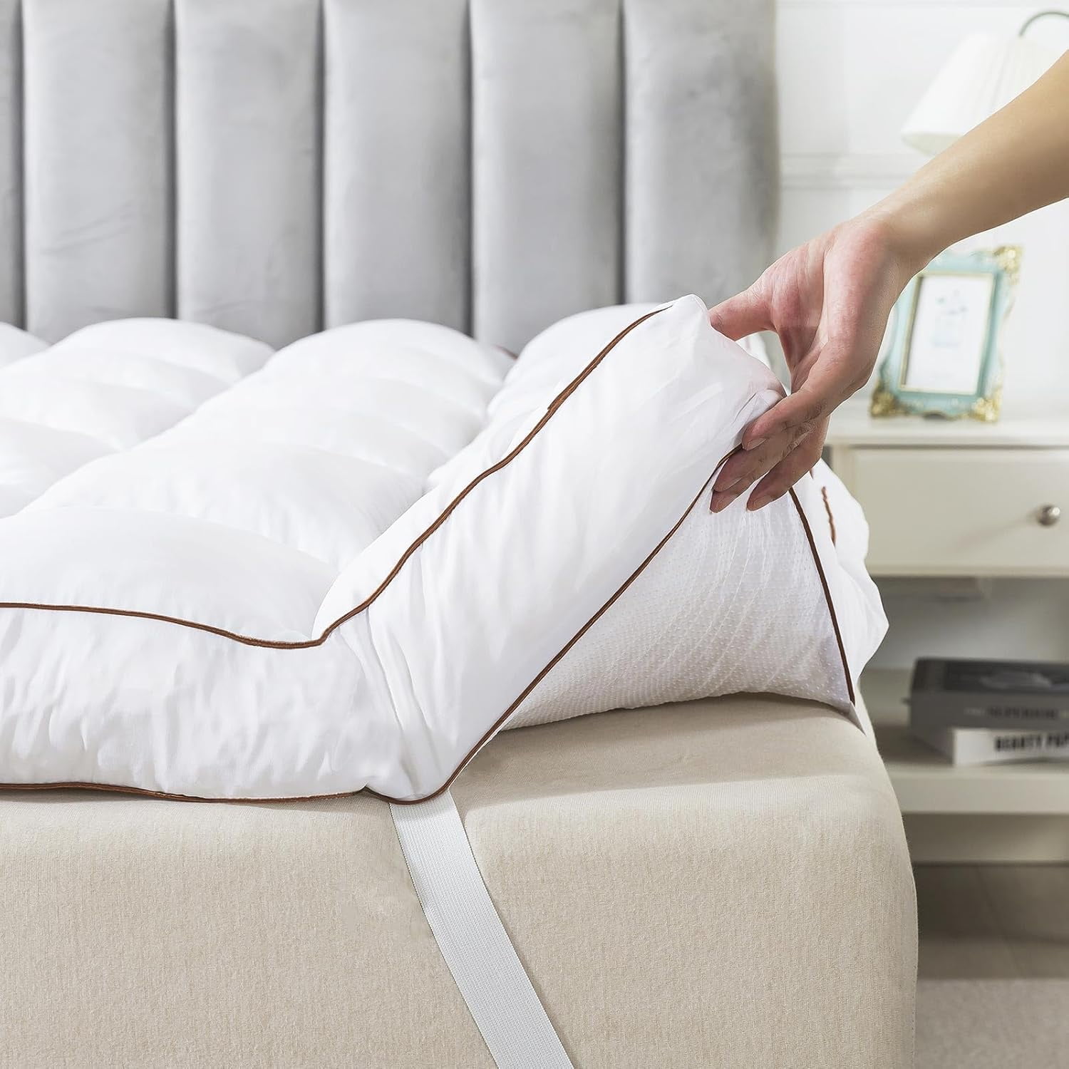 3 Inch Memory Foam Mattress Topper Queen Size Plus Thicked Down ...