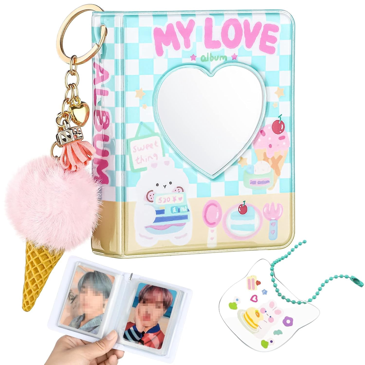 3 Inch Mini Photo Album Set Kpop Photocard Holder Book Photocard Binder ...