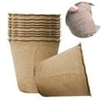 3 Inch Paper Pulp Nursery Cups,Round Seedling Pot,Biodegradable Seed ...