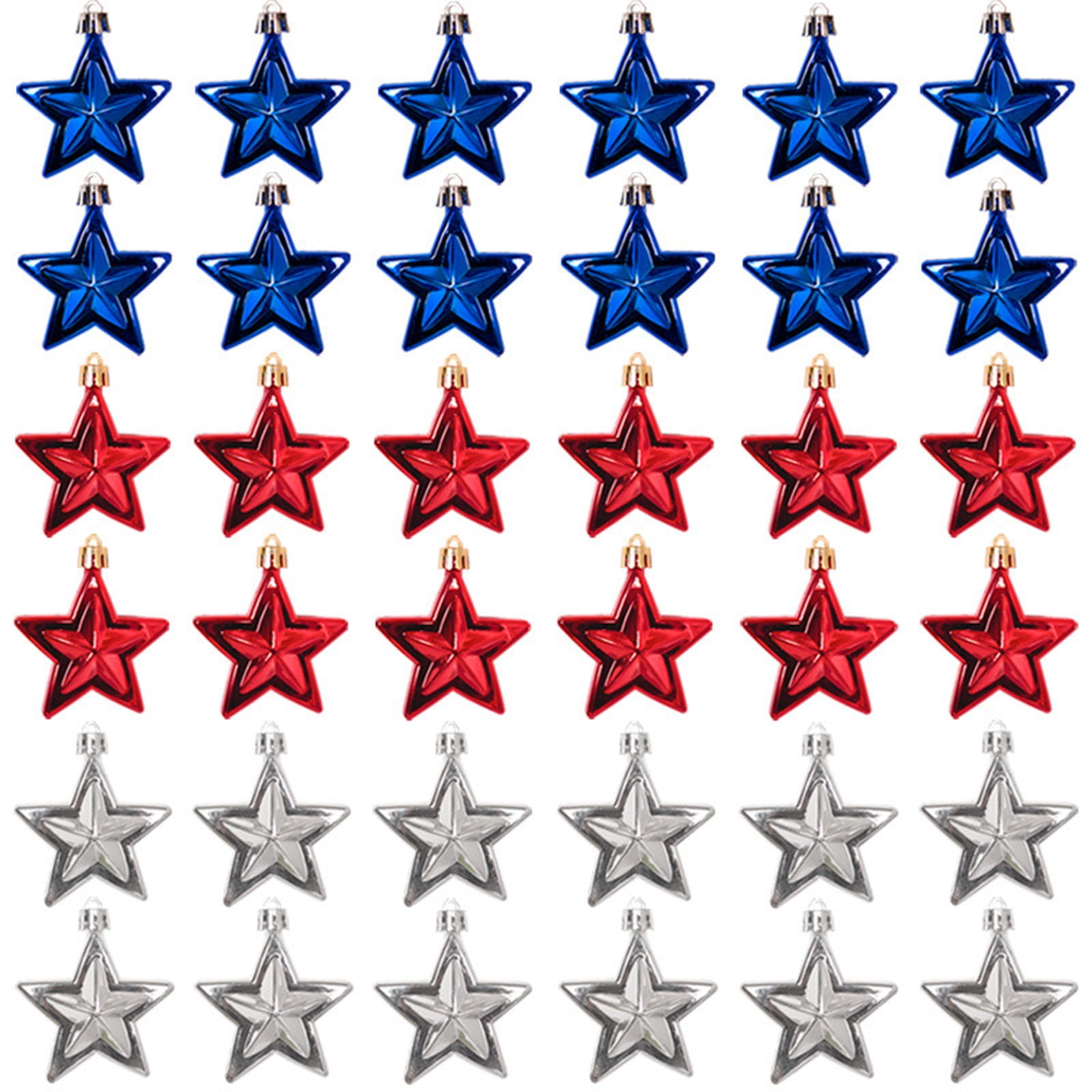 3 Inch Patriotic 4th of July Decorations Set, American Red, White and ...