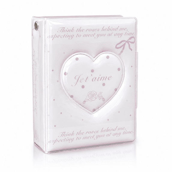 3 Inch Photo Album for Instant Pictures,PVC Mini Binder Album with 16 ...