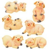 3-Inch Pig Collectible Farm Figurine, Set of 6 - Walmart.com