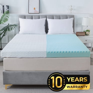 Comfort Classics 4" Memory Foam Mattress Topper - Walmart.com