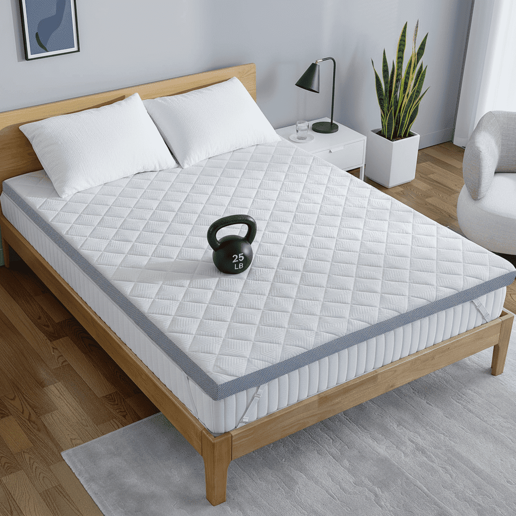 3 Inch Queen Extra Firm Mattress Topper for Pain Relieving, High ...