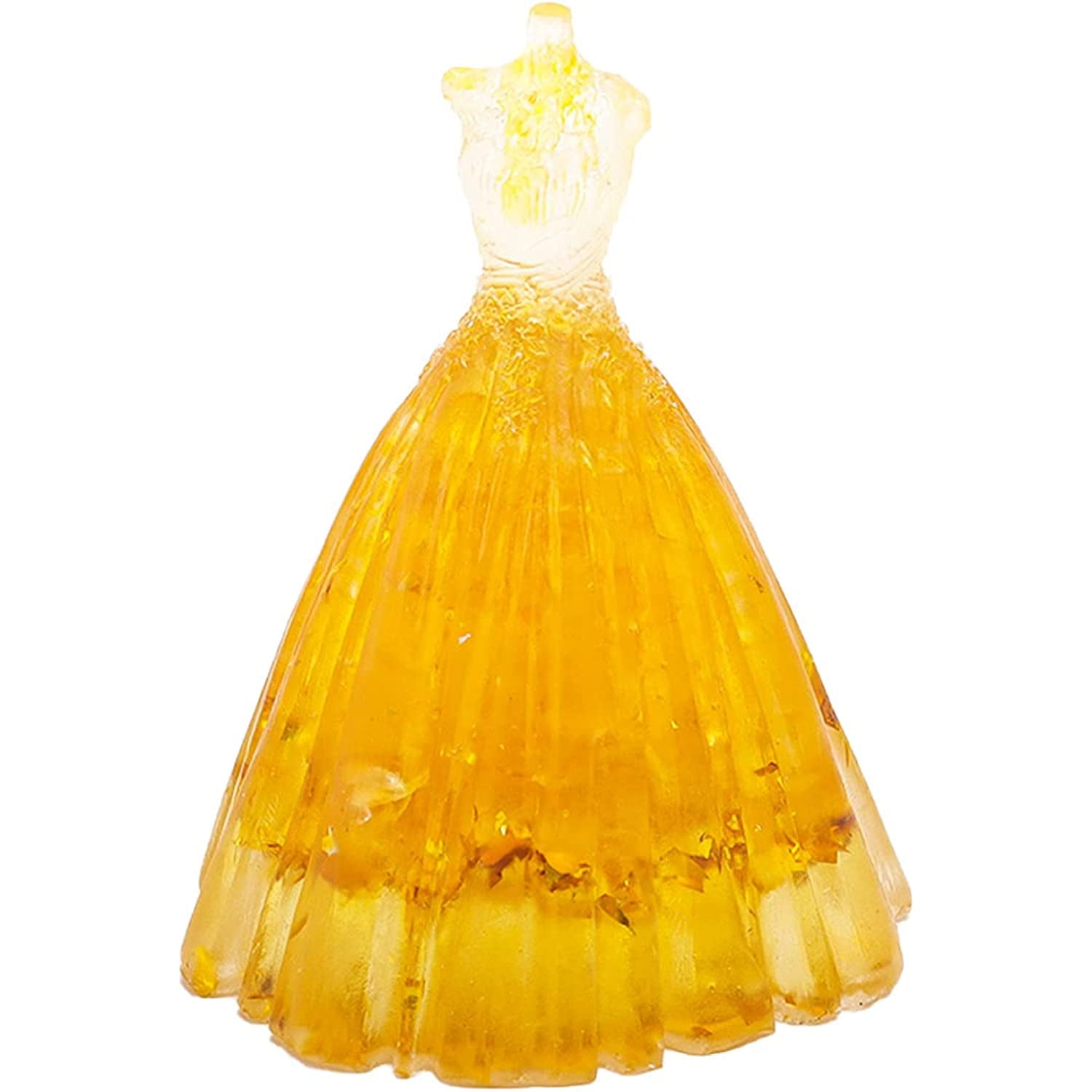 3 Inch Resin Crystal Crushed Stone Elegant Dress Figurine Mini Romantic ...