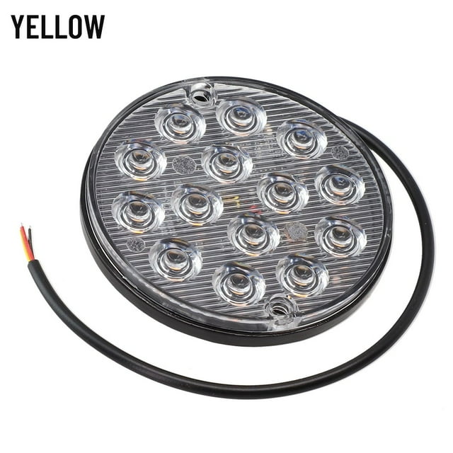 3 Inch Round LED Tail Light for Car Truck Stop Brake Flash - 14 LEDs ...