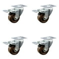 3 Inch SS High Temp Phenolic Top Plate Caster Set Total Lock Brake SCC ...