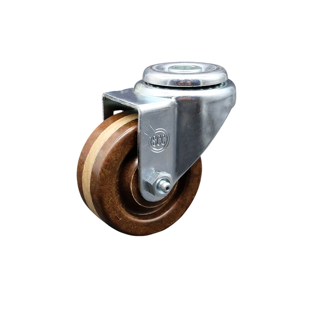 3 Inch SS High Temp Phenolic Wheel Swivel Bolt Hole Caster Service ...