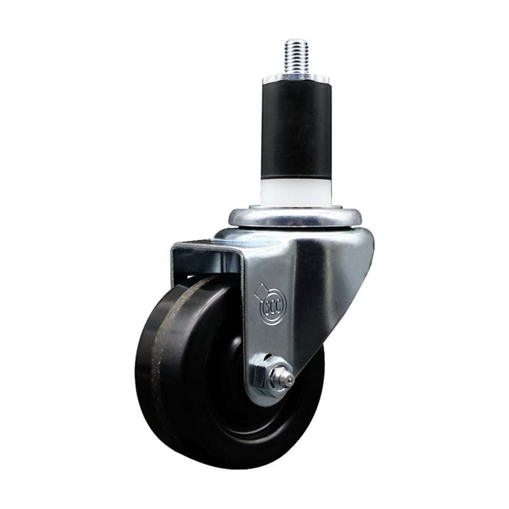 3 Inch SS Phenolic Wheel Swivel 1-1/2 Inch Expanding Stem Caster SCC ...