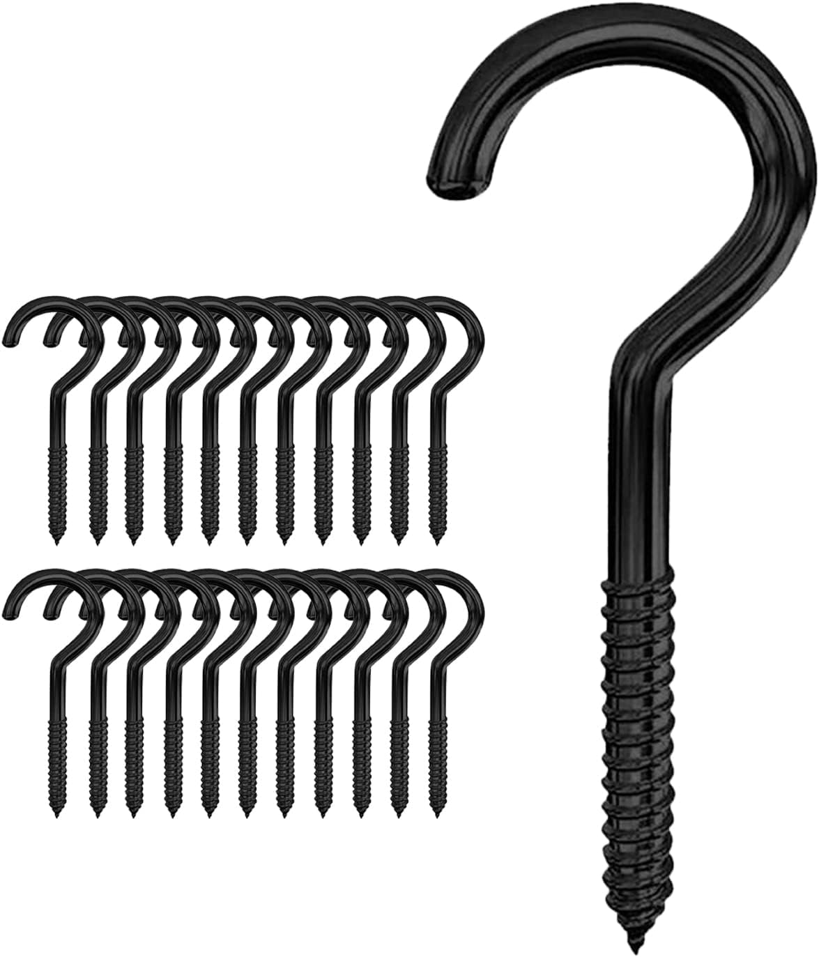 3 Inch Screws Hooks Ceiling Cup Hook Ring Screws for Indoor Outdoor ...