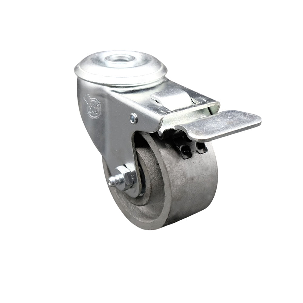 3 Inch Semi Steel Wheel Bolt Hole Caster with Total Lock Brake Service ...