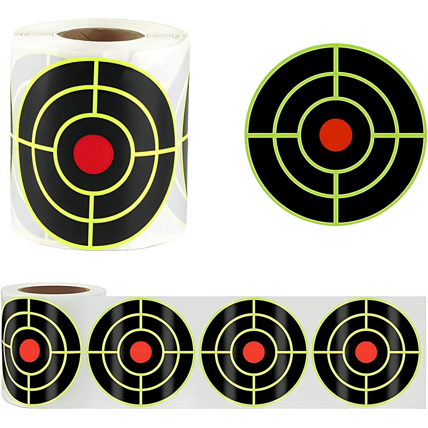 3 inch Splash Reaction Target Paper Stickers 200Pcs Yellow Effect ...