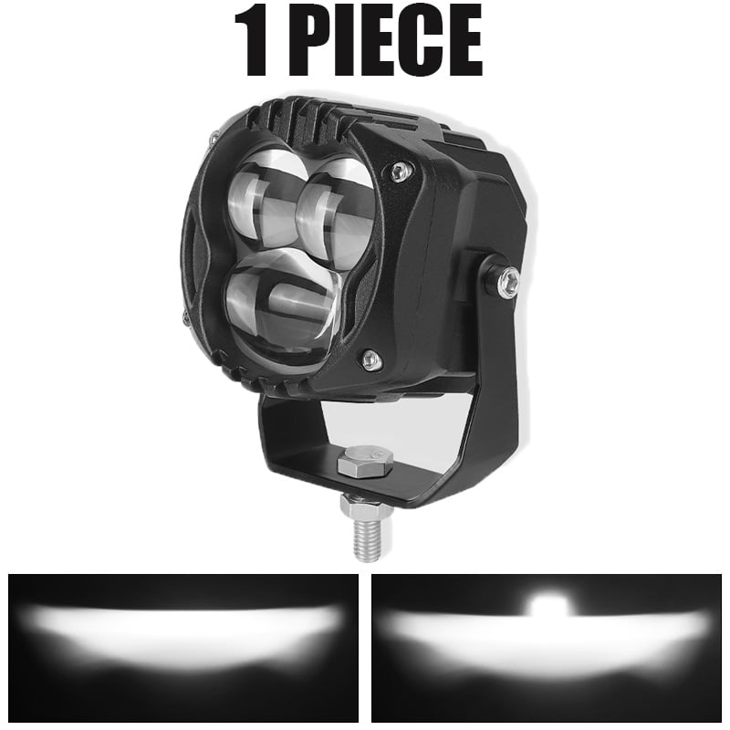 3 Inch Square Led Pods Work Light Spotlights Car Motorcycle Driving Fog ...